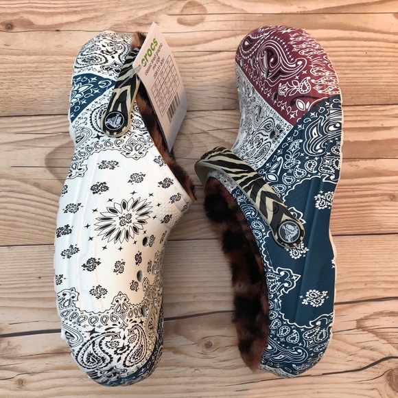 CROCS | Shoes | Crocs Classic Lined Bandana Clog | Poshmark